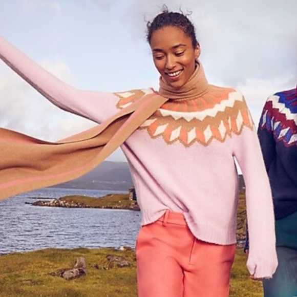 J. Crew | Sweaters | J Crew Fair Isle Turtleneck Sweater Supersoft Yarn ...